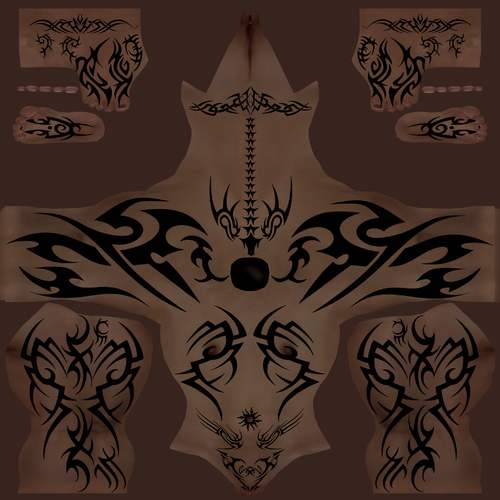 Tribal Body Overlays Cbbe Models And Textures Loverslab