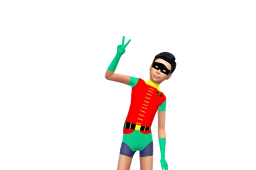 Robin form 1960 inspired costume tights for sims 4 - The Sims 4 - Sims ...