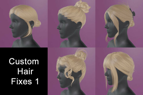Custom Hairs Fixes 1 - The Sims 3 - LoversLab