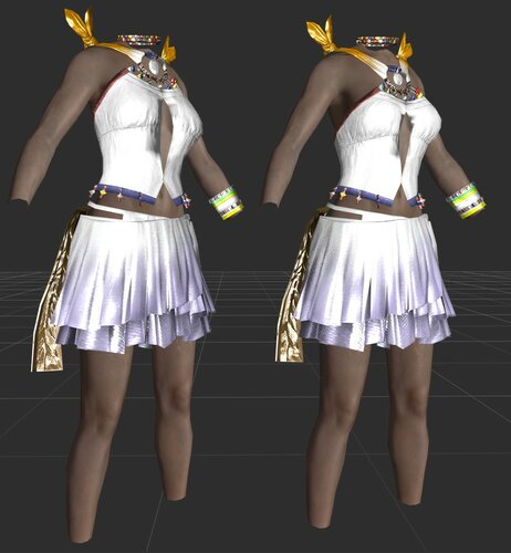 Final Fantasy XIII Outfit for CBBE HDT AIO - Armor & Clothing - LoversLab