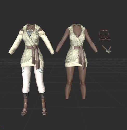 Final Fantasy XIII Outfit for CBBE HDT AIO - Armor & Clothing - LoversLab