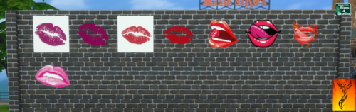 Sensual Mouth Wall Decals - Objects - LoversLab