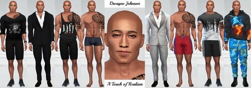 Celebrity Sim Dwayne "The Rock" Johnson - The Sims 4 - Sims - LoversLab