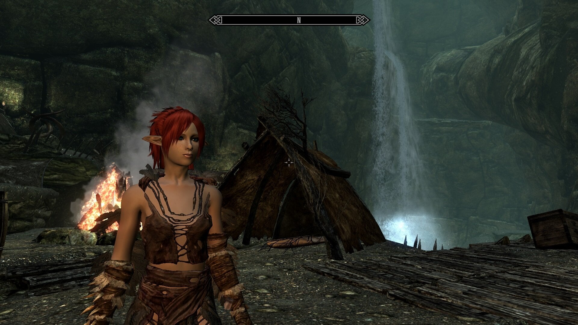 Aela The Huntress Wearing Forsworn Armor