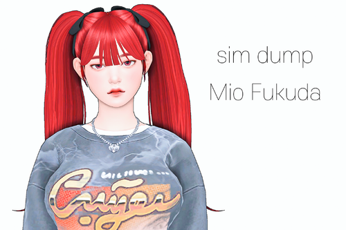 Mio Fukuda, Twin-Tail Girl - The Sims 4 - Sims - LoversLab