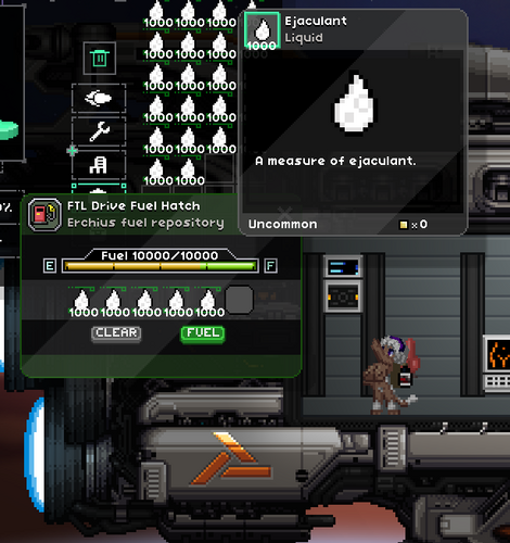 Cum As Fuel!!! - Starbound - LoversLab