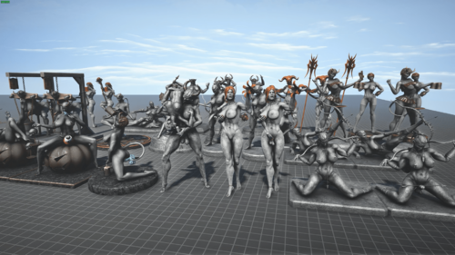 Trx Trixter Statues Collection Conversion Models And Textures Loverslab