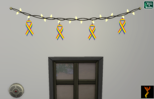Pride Ribbon String Lights - Objects - LoversLab