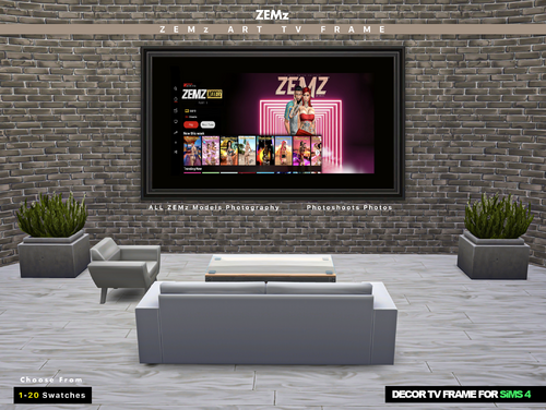 ZEMz TV Art Frame - ZEMz NEW Decor - Objects - LoversLab