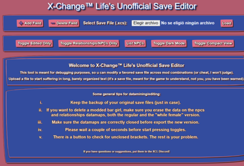 [XCL] Unofficial Save Editor - Modding Tools - LoversLab
