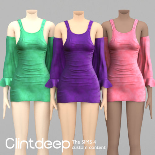 Clintdeep TS4 CC Nancy Mini Dress - Clothing - LoversLab