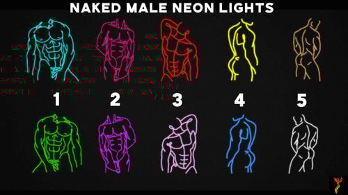 Male Strip Club Neon Wall Lights - Objects - LoversLab