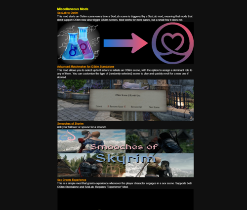 NSFW Skyrim (OStimSA) Mod List - Adult Mods - LoversLab