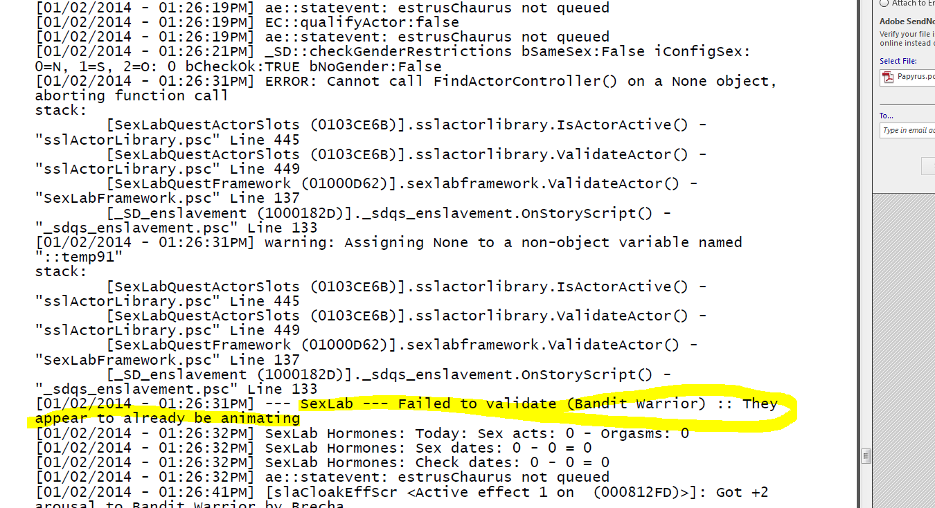 sexlab is not working - Technical Support - SexLab Framework - LoversLab
