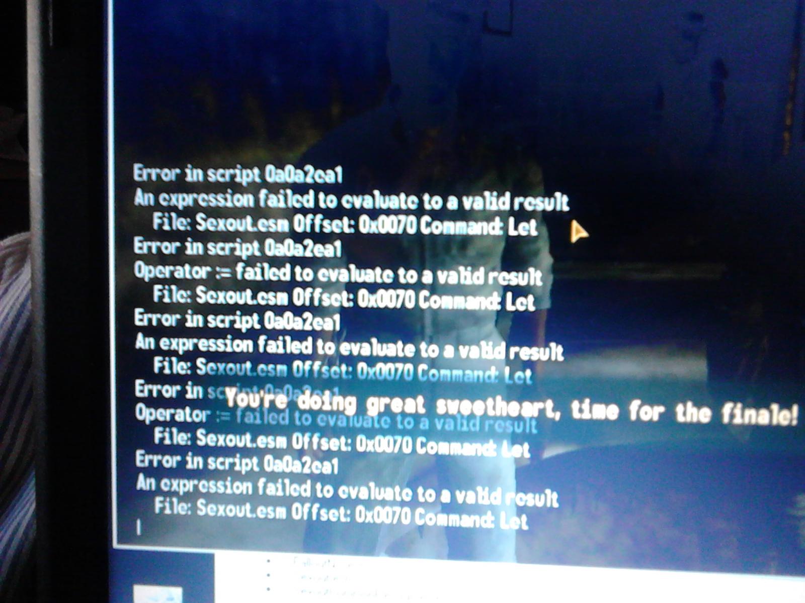 Sexout Sewer Slave Error Technical Support Fallout Sexout Loverslab 5133