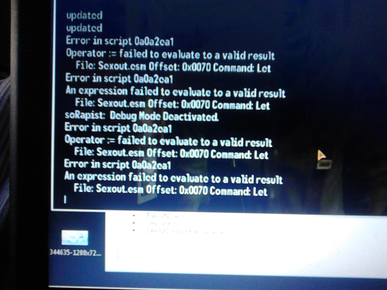 Sexout Sewer Slave Error Technical Support Fallout Sexout Loverslab