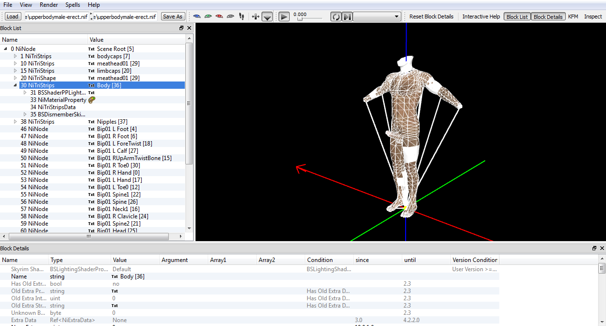 Setting Nif Texture Path On Erect Body Suit Technical Support
