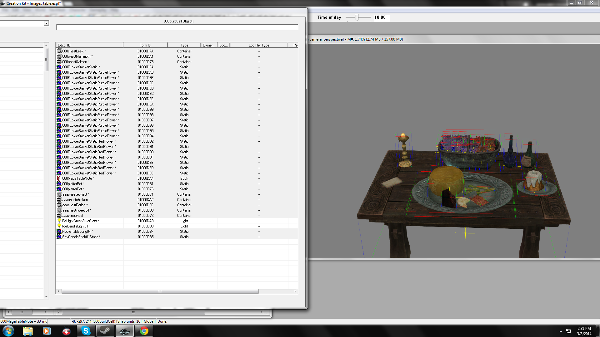 Summoning a table of food - Skyrim Technical Support - LoversLab