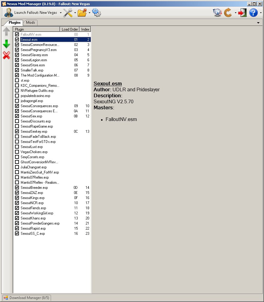 Sexout Requires Nvse Extender V9 But You Have V0 Technical Support Fallout Sexout Loverslab 