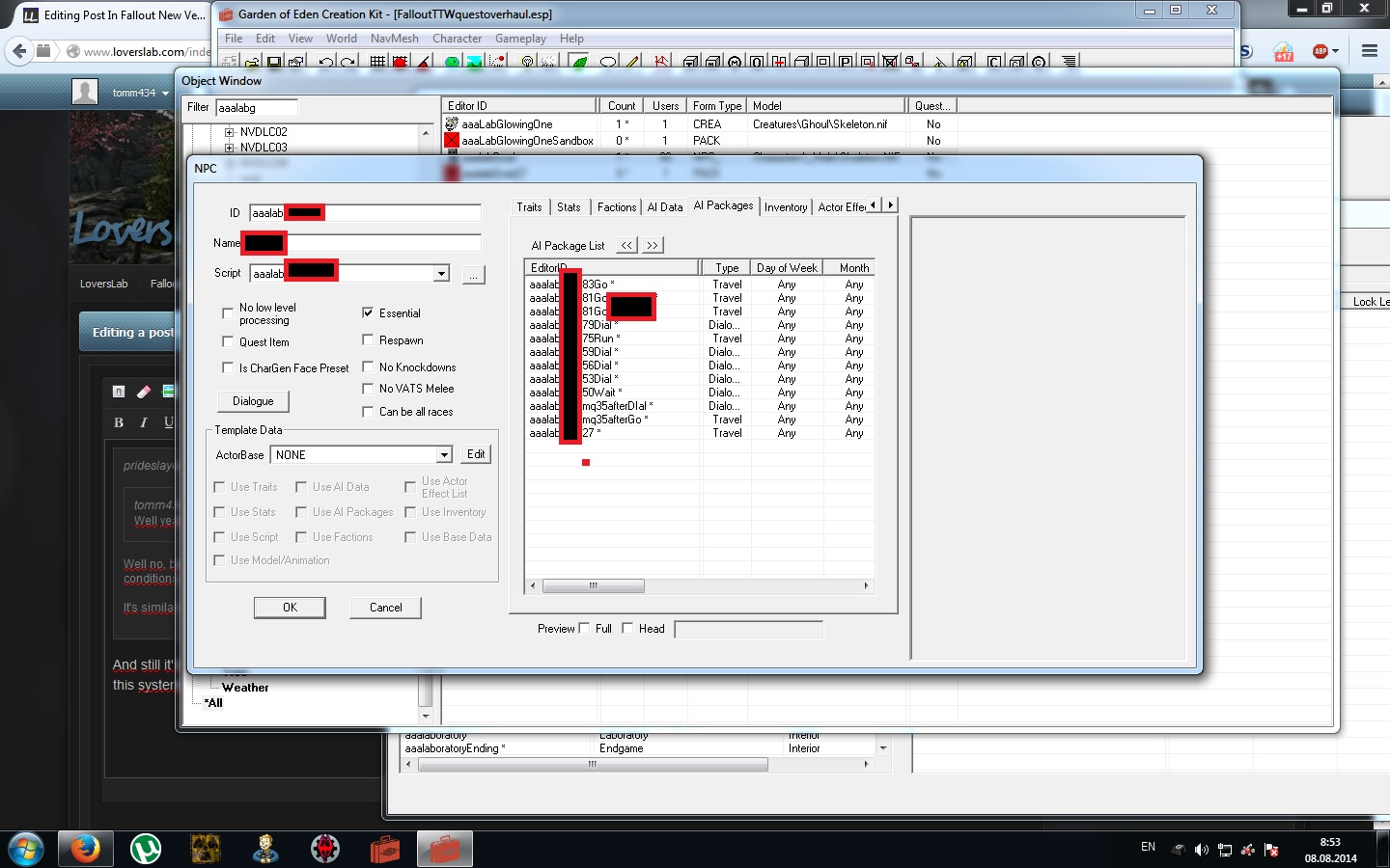 Fallout New Vegas Geck And Scripting Help 101 Page 74 Fallout Technical Support Loverslab