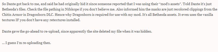 Banned from Nexus - Page 133 - General Discussion - LoversLab