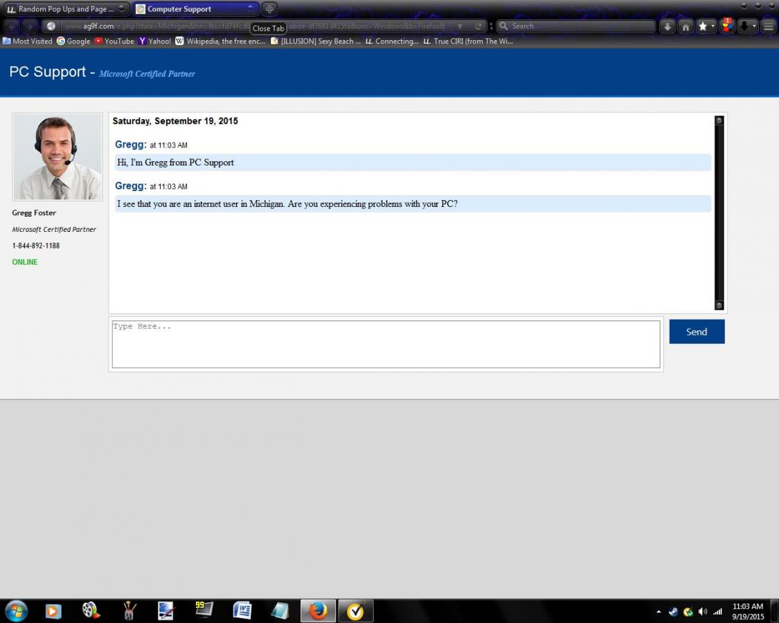 Random Pop Ups and Page Redirects - Technical Support - LoversLab