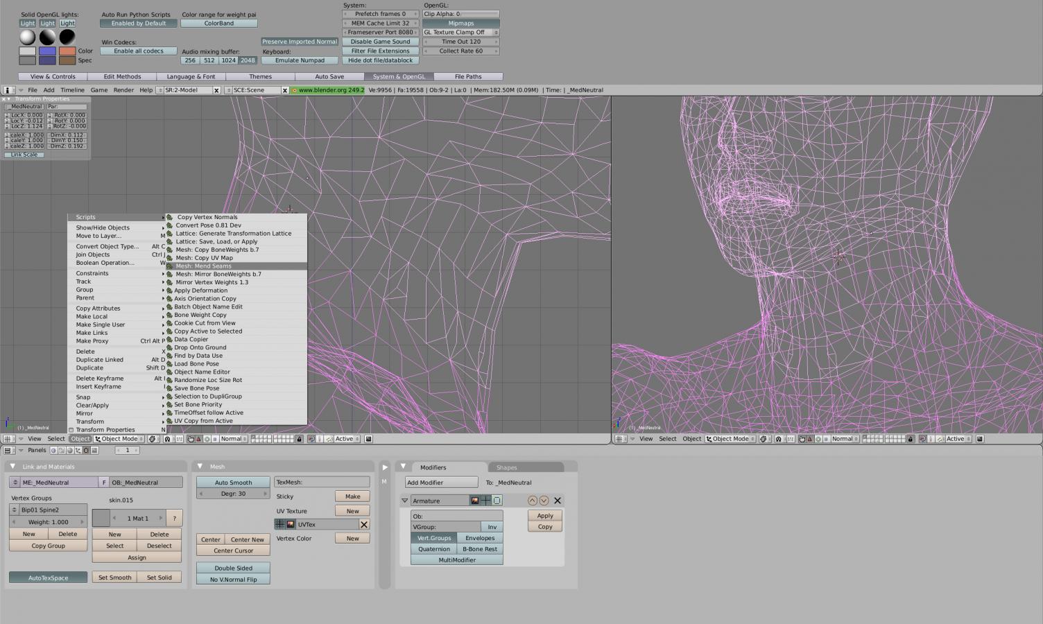 How To Obtain Perfectly Matching Vertex Normals In Blender Oblivion 2856