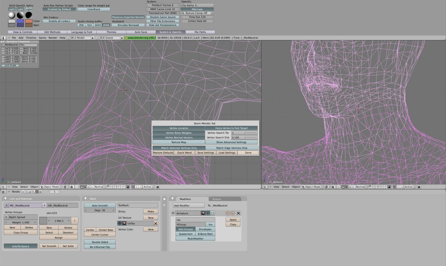 How To Obtain Perfectly Matching Vertex Normals In Blender Oblivion 4815