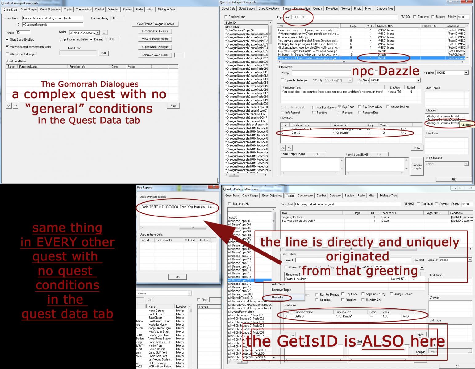 GECK - A question about dialogues - Fallout Technical Support - LoversLab