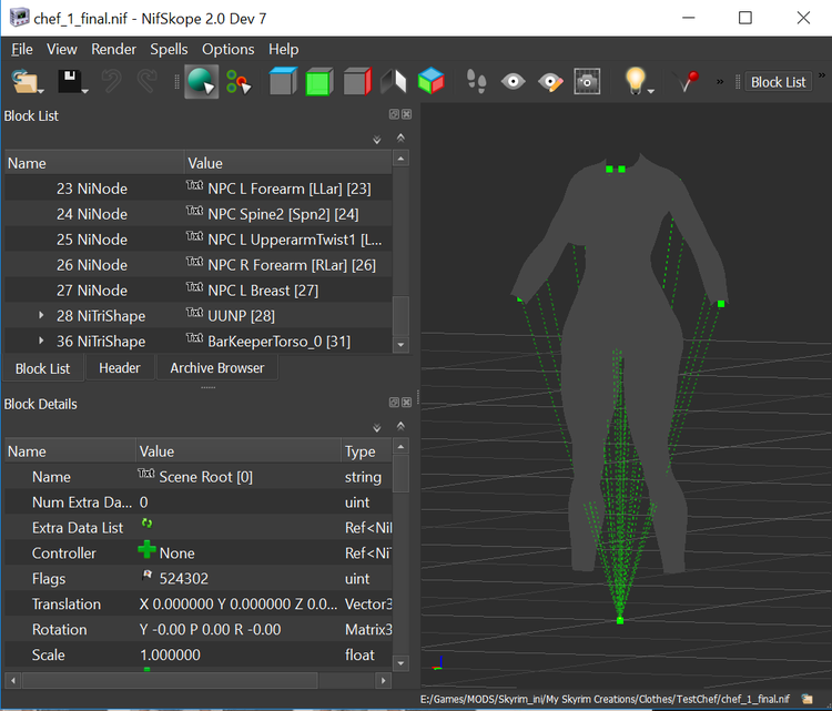 Importing NIF to Blender - Skyrim Technical Support - LoversLab