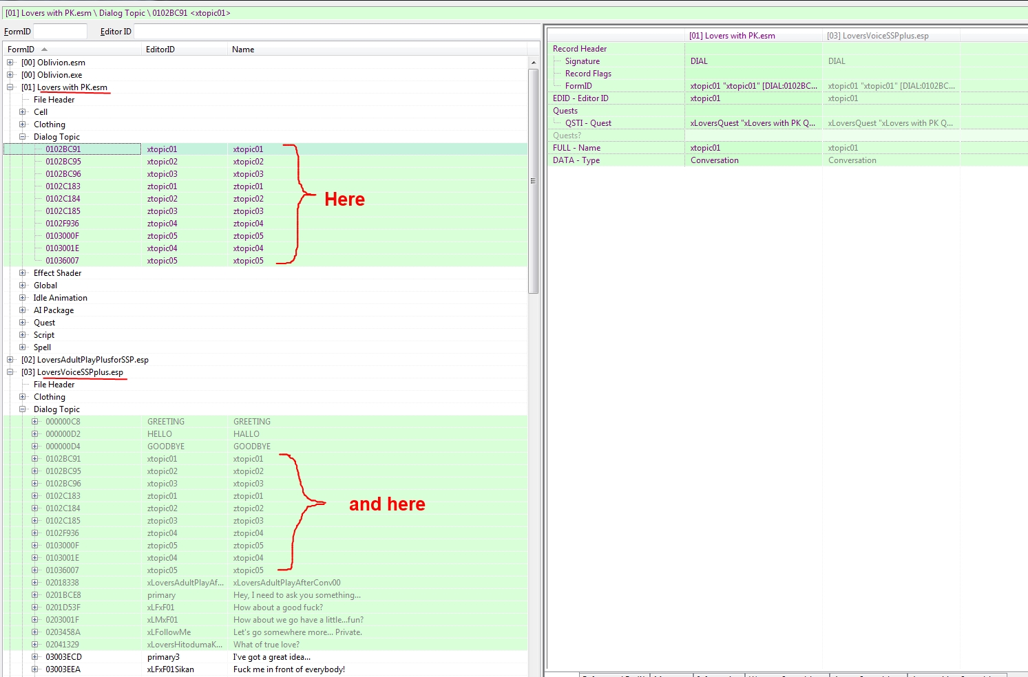 Which Esp Contains Generic Sex Dialogue Technical Support Lovers