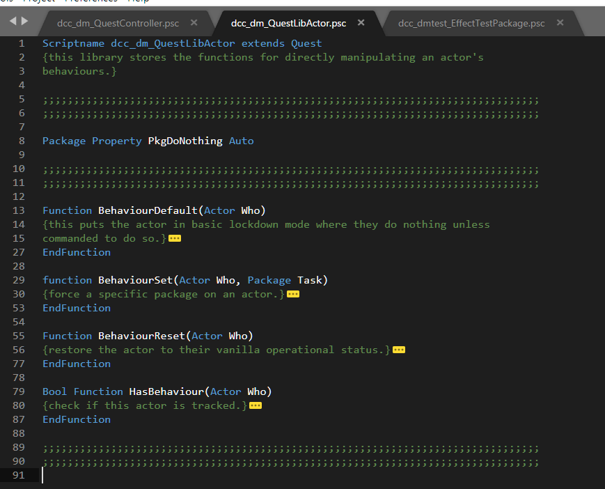 testing sse's papyrusutil actorutil package overrides - Display Model ...