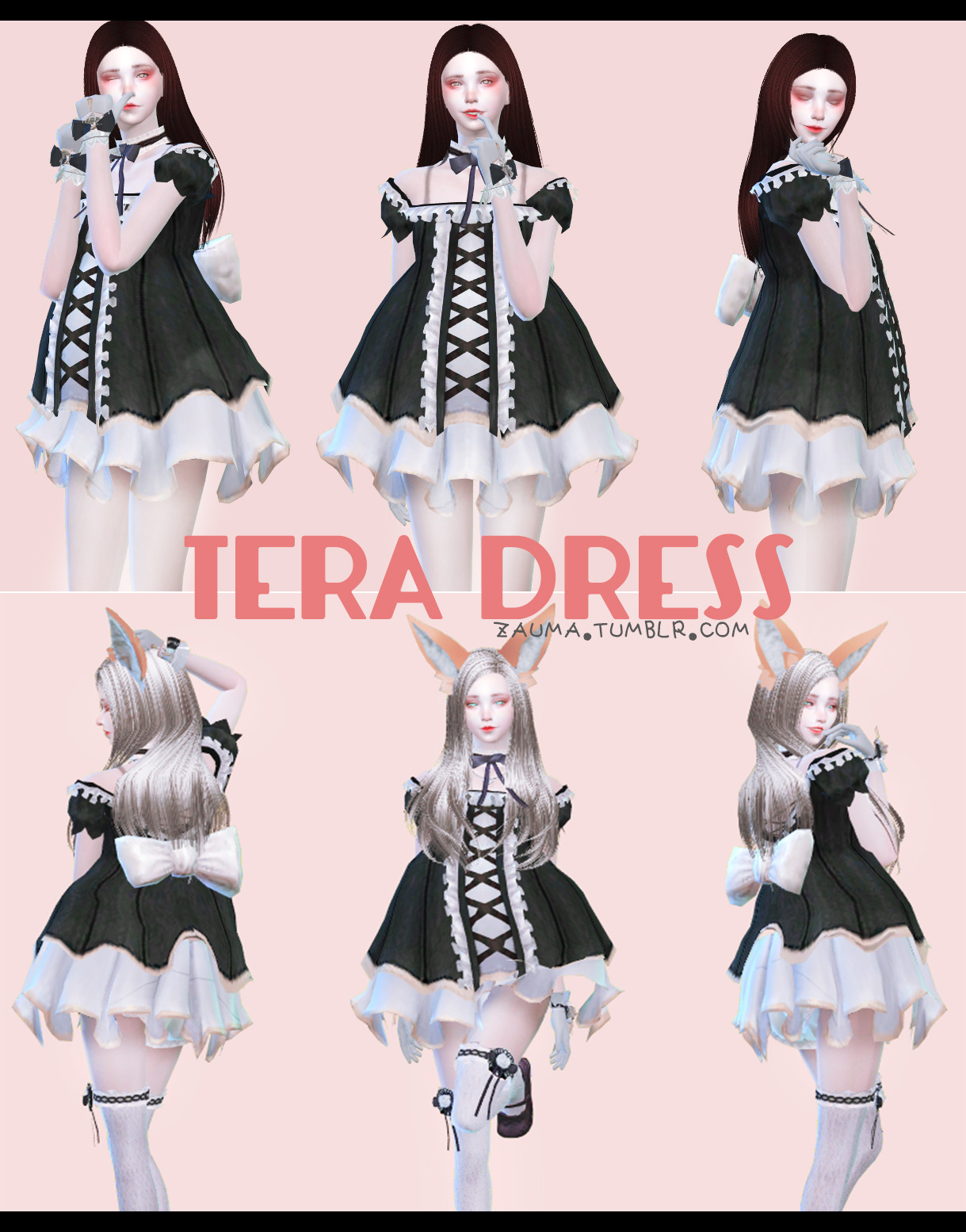 Zaumas Tera Dress Conversion Request And Find The Sims 4 Loverslab 