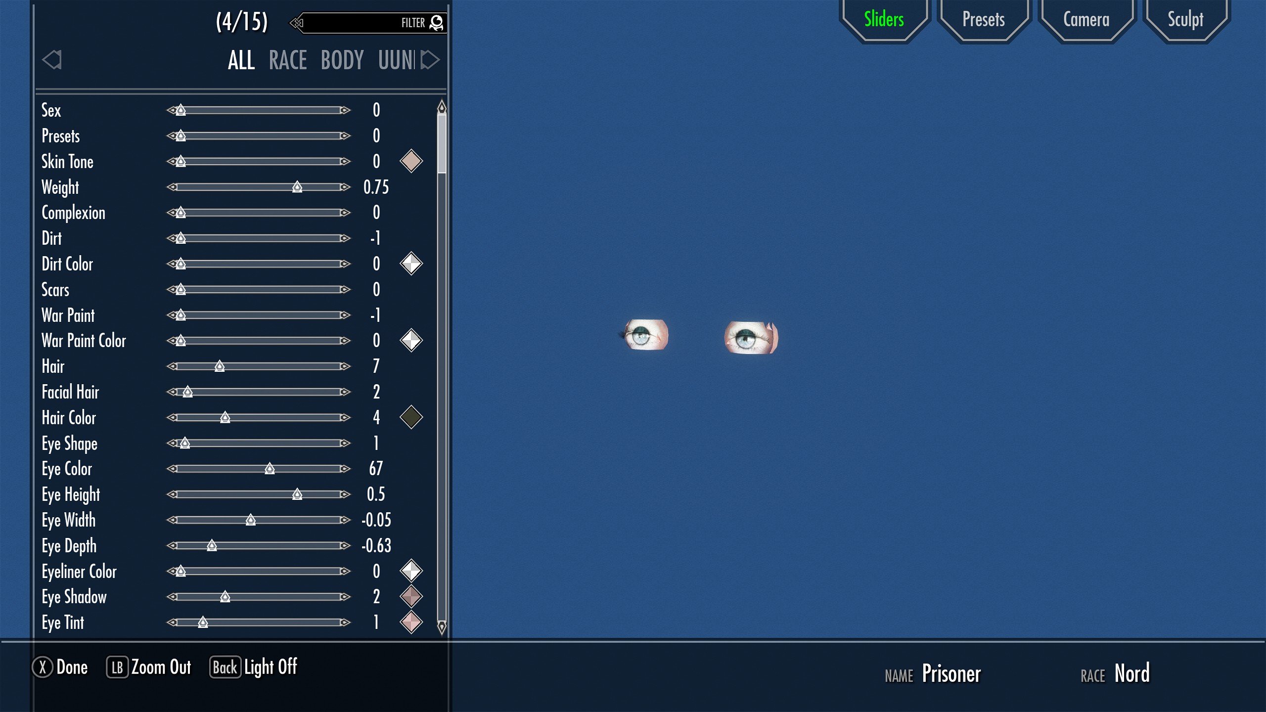 Floating eyes in a void of nothing. - Skyrim Technical Support - LoversLab