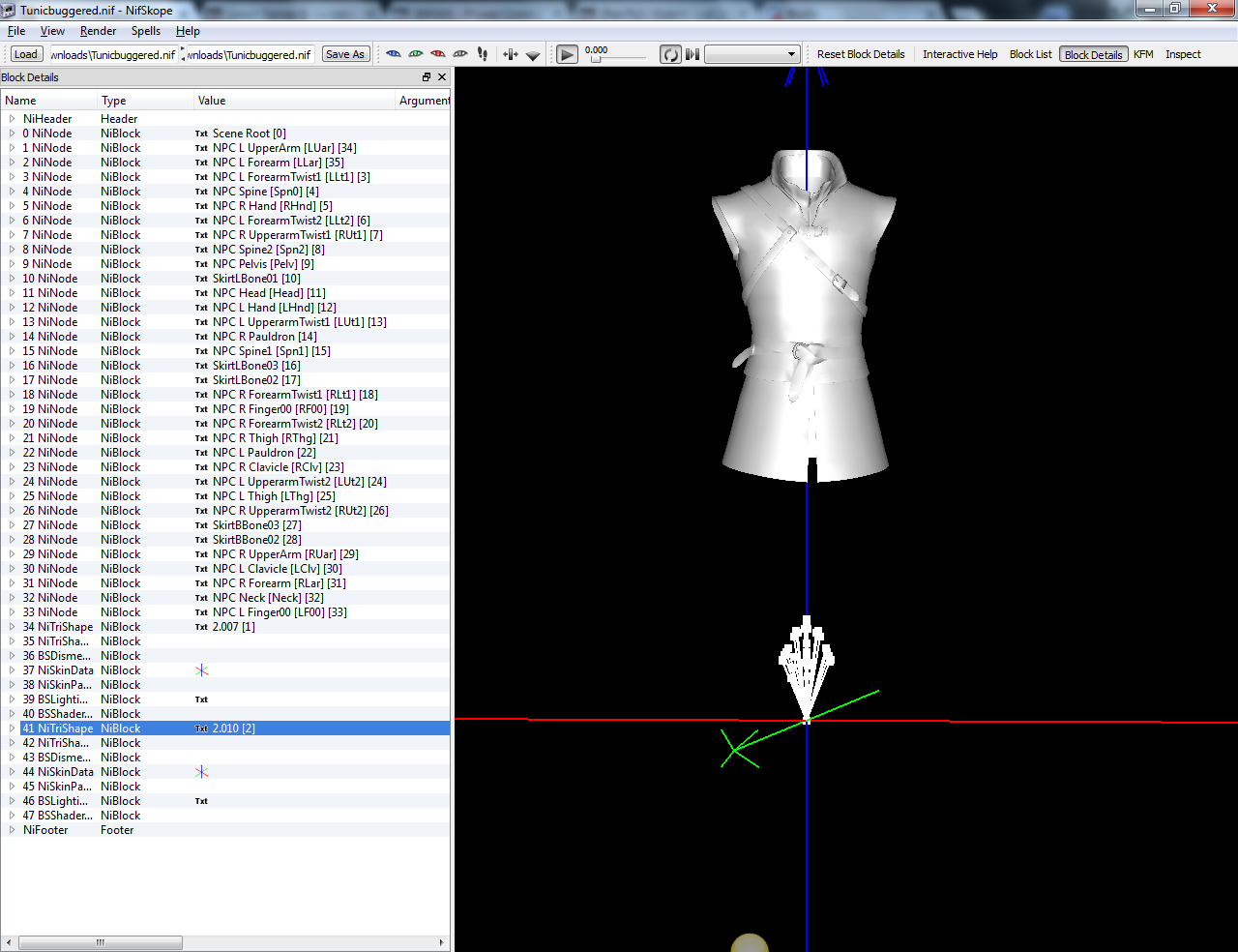 Mesh not editable in Outfit Studio - Skyrim Technical Support - LoversLab