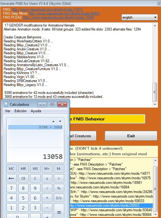 Fnis Error9 Latest Version Minimal Mods Skyrim Technical Support Loverslab 