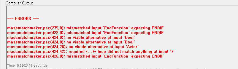 Compile Error during modifying mod'Mass Match Maker' - Skyrim Technical Support - LoversLab