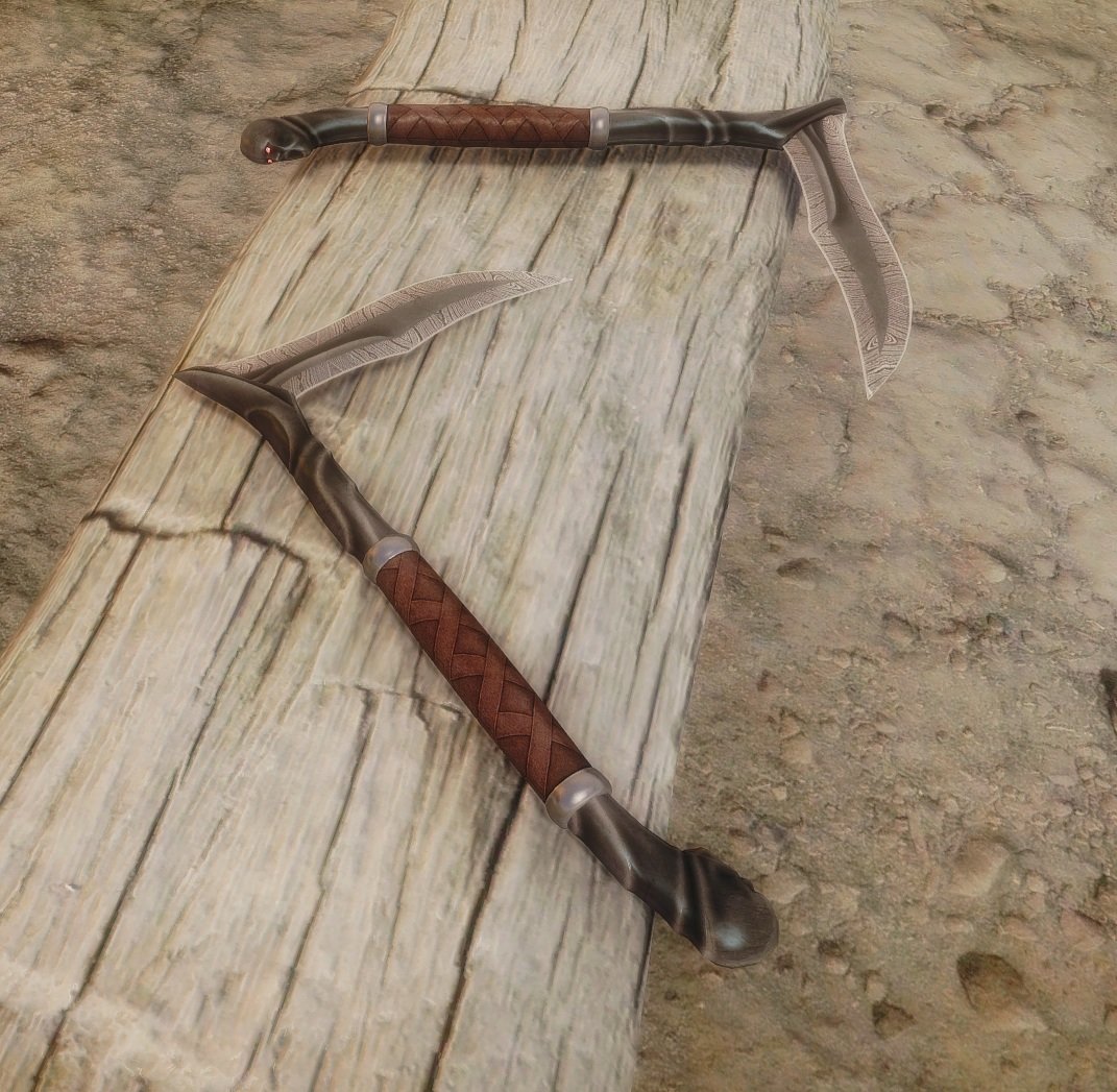 Need Advice On Normals And Enviroment Textures For These Weapons Request And Find Skyrim Non