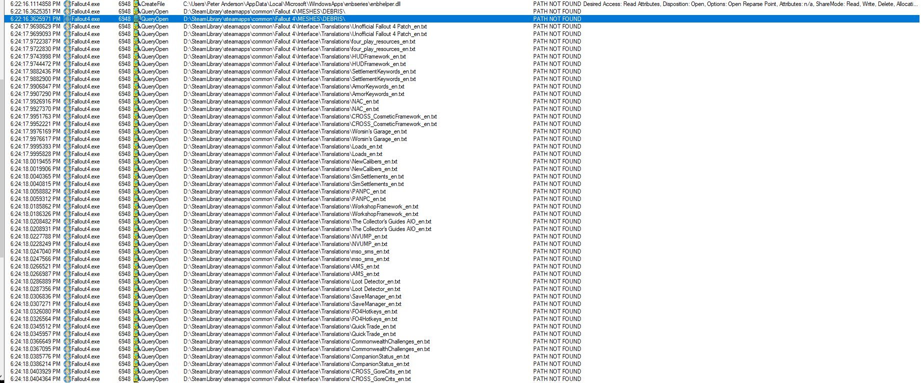 I Have A Weird Long Load Time Issue Fallout 4 Technical Support Loverslab