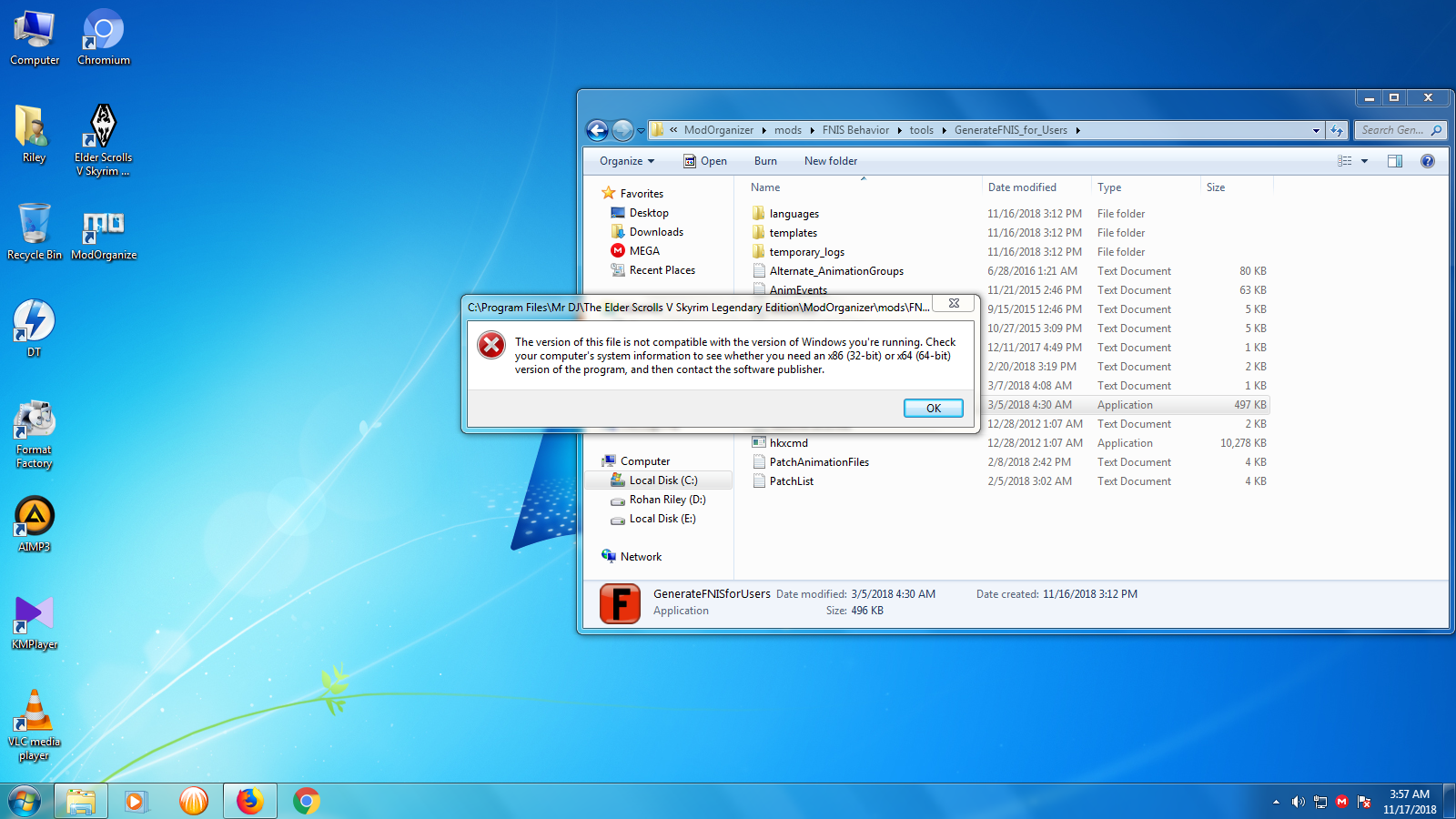 Fnis Error Skyrim Technical Support Loverslab