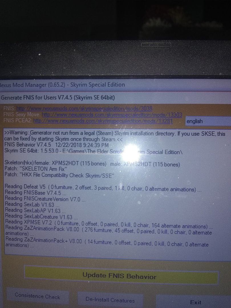 Fnis Not Working Please Help Technical Support Skyrim Special