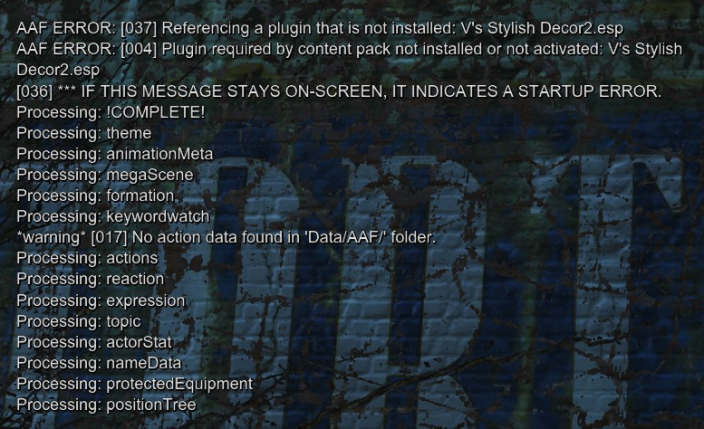 Troubleshooting AAF - Page 5 - Technical Support - Advanced Animation Framework - LoversLab