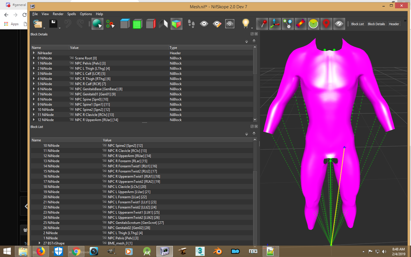 Blender Help Weird Shiny Mesh Output Skyrim Special Edition Loverslab
