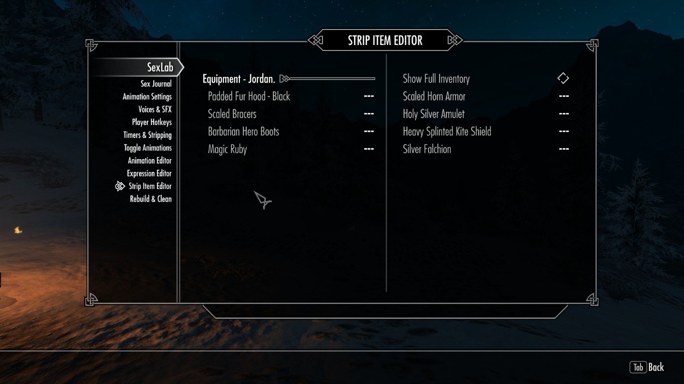 Sexlab Strip Item Editor Not Working Still Technical Support Sexlab Framework Loverslab