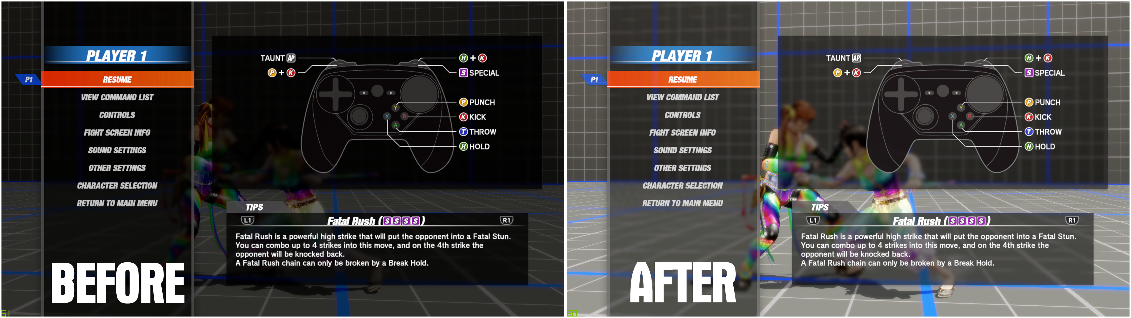 [mod] Disable Dark In Pause Menu Dead Or Alive 6 Loverslab