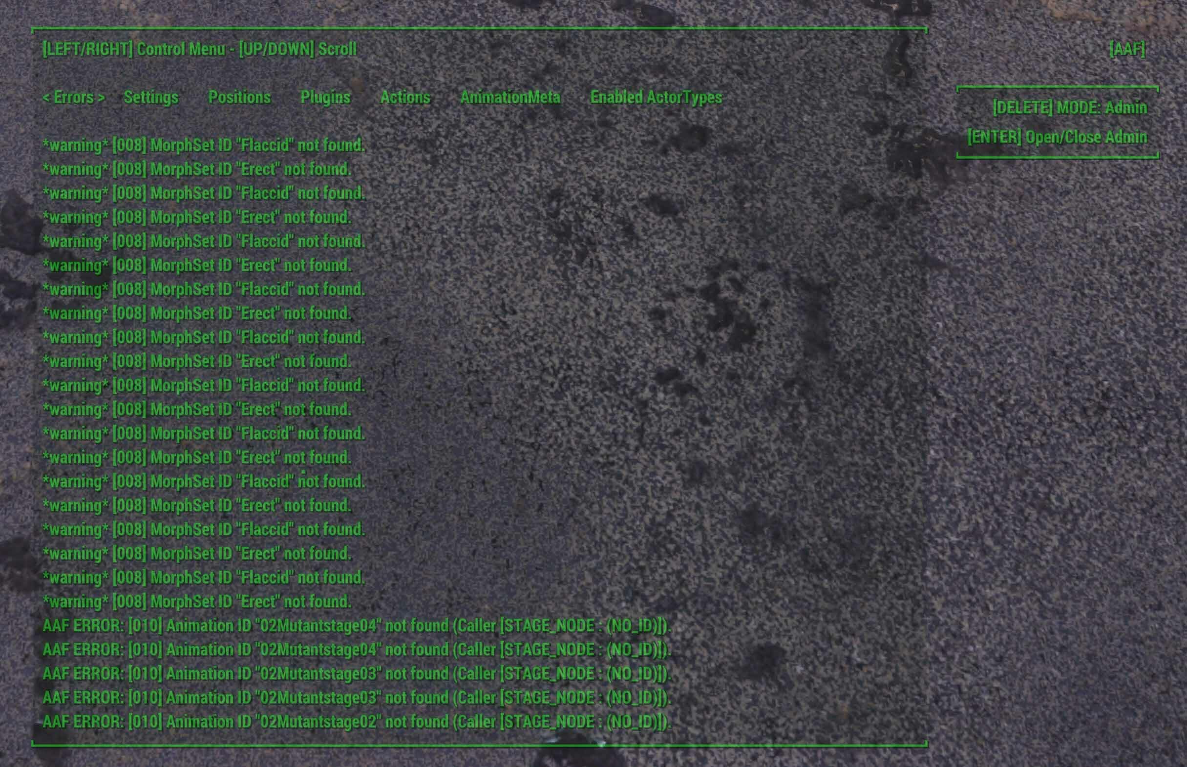 AAF error 10 Missing Animations - Technical Support - Advanced ...