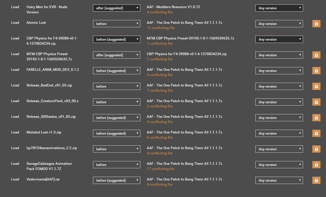 Need Help with first Installation - Technical Support - Advanced Animation Framework - LoversLab