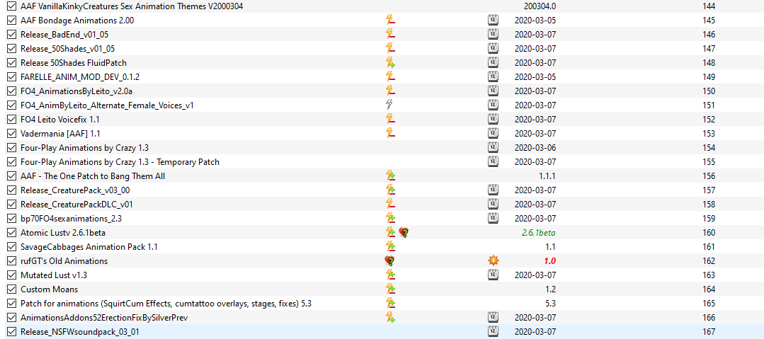 AAF Violate no animations - Technical Support - Advanced Animation Framework - LoversLab