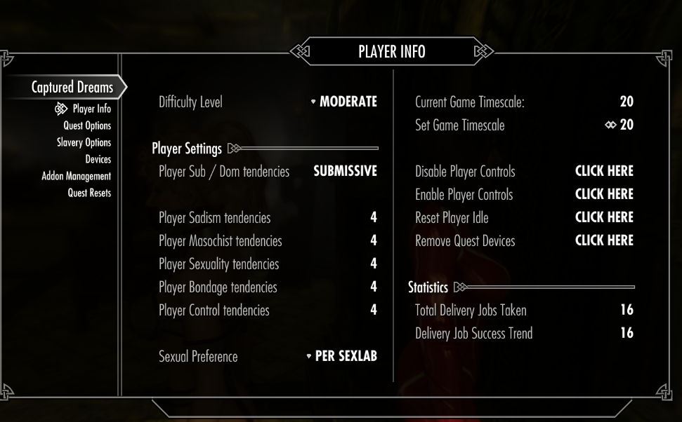 How Are The 5 Tendencies Values Determined In Captured Dreams Skyrim Adult Mods Loverslab 