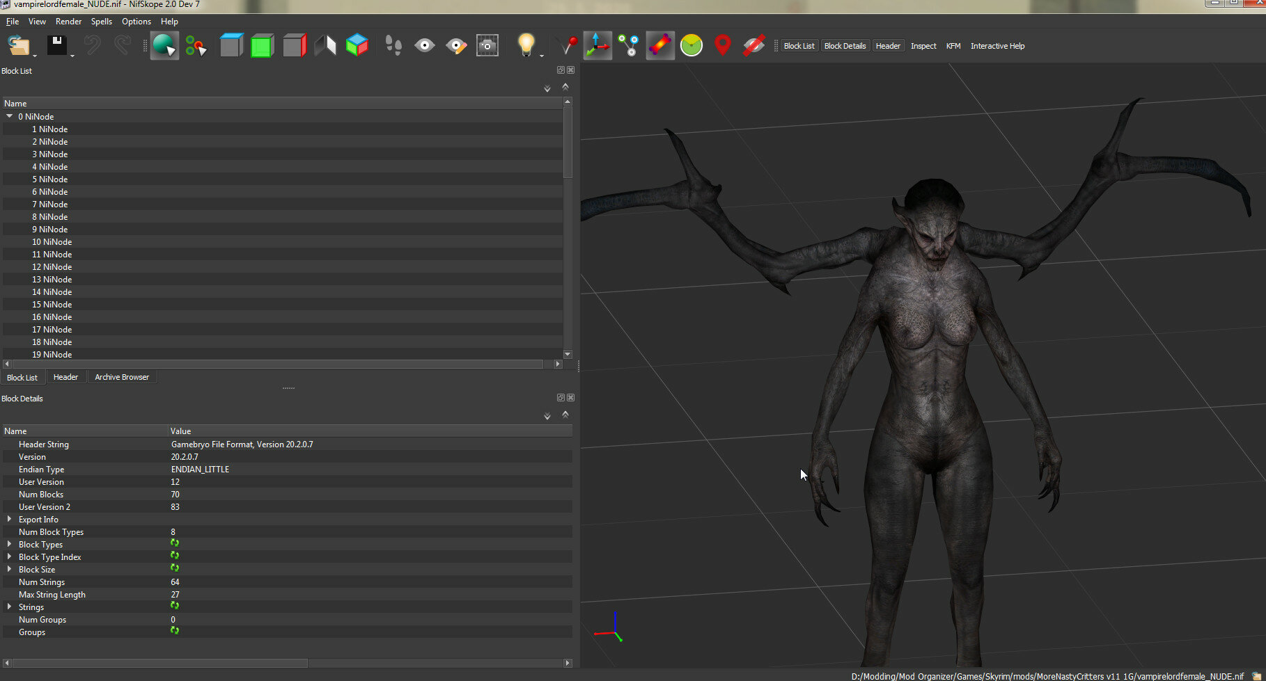 Vampire Lord Model Replacer Skyrim Technical Support Loverslab